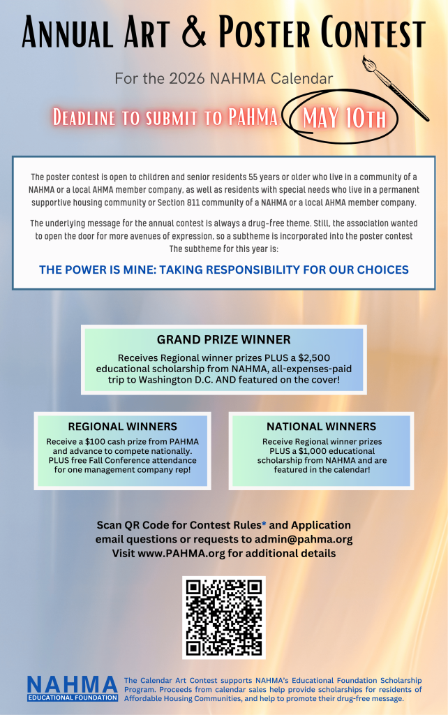 Drug-Free Calendar Contest – PAHMA