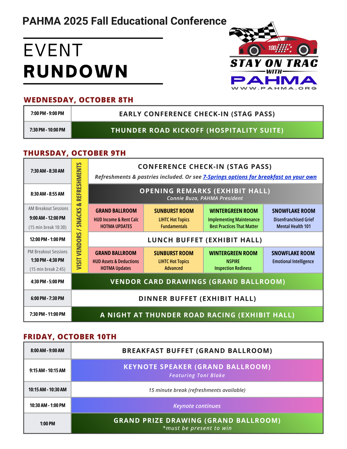 Fall Conference – PAHMA